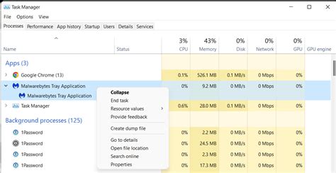Add Tamper Protection To Malwarebytes Tray Application In Task Manager Malwarebytes For
