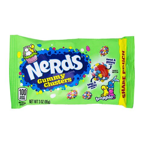 Hoppin Nerds Easter Gummy Cluster 3oz Candy Funhouse Candy