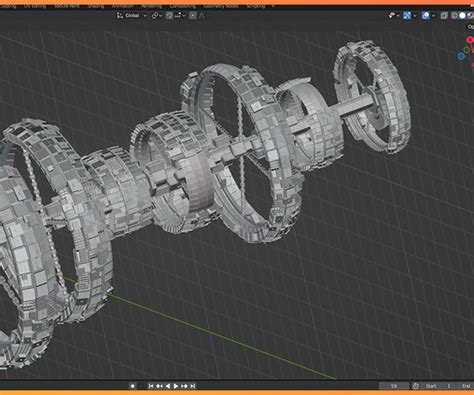 Artstation Blender Tutorial Create Procedural Space Station