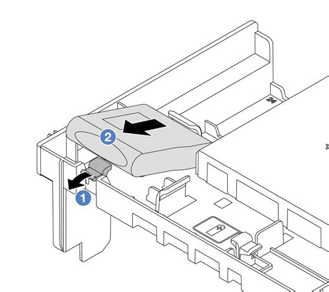 Remove A Raid Flash Power Module From The Air Baffle Thinksystem