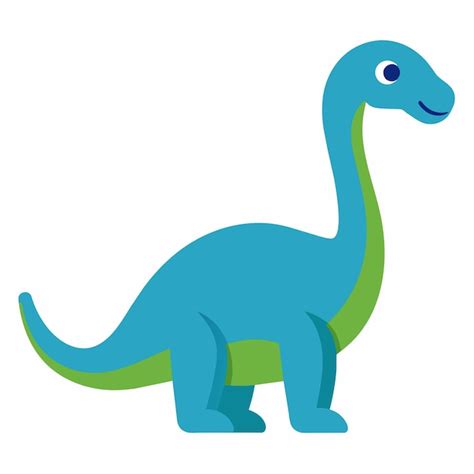 Premium Vector Brontosaurus Dinosaur Goes Icon Vector Illustration