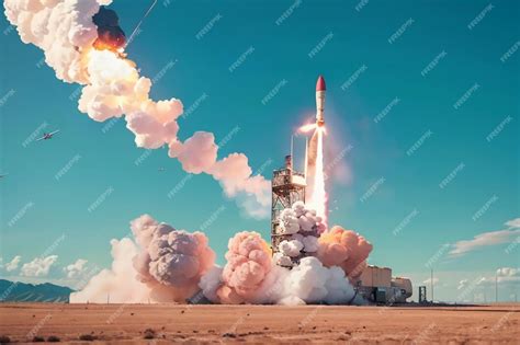 Premium Ai Image Anti Aircraft Missile Launch Satellite Space Premium Ai Image Anti Aircraft Missile Launch Satellite Space