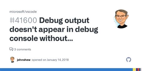 Debug Output Doesn T Appear In Debug Console Without OutputCapture Std Issue 41600