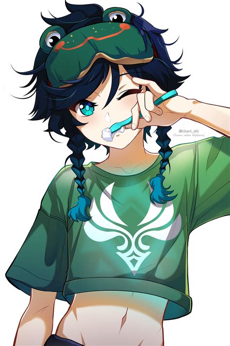 Venti Genshin Impact Drawn By Lkari Shi Danbooru