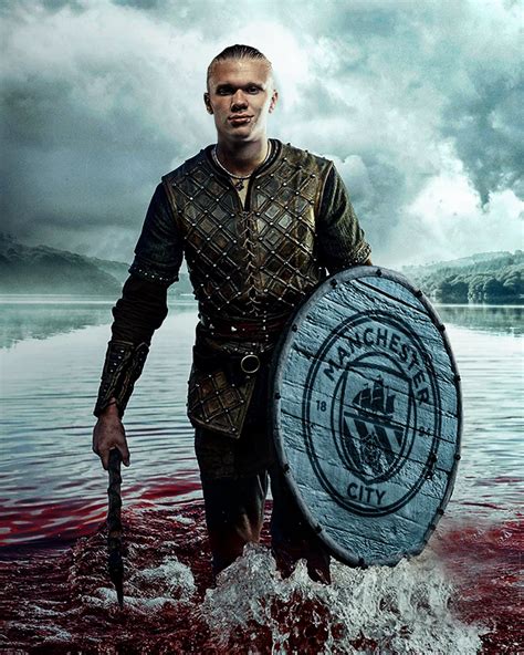 Artwork Quick Photoshop Edit Featuring Haaland As A Viking After