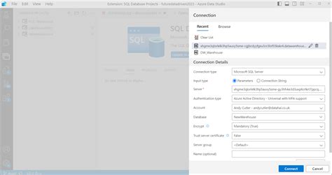 Fabric Warehouse Source Control In Azure Data Studio