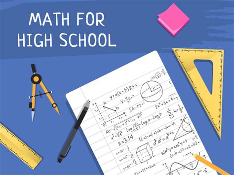 Free Math For High School PowerPoint Template And Google Slides Theme