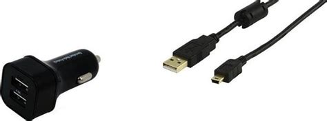 A Auto Oplader M Oplaadkabel Snoer En Adapter Plug Met Goldplated Stekker Bol Com