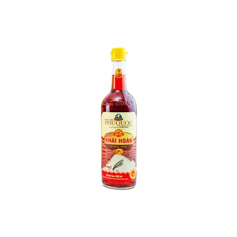 Nước Mắm Khải Hoàn Phú Quốc 40 độ đạm Chai 520ml Tổng Kho Tôm Fruits