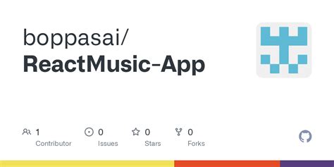 GitHub Boppasai ReactMusic App