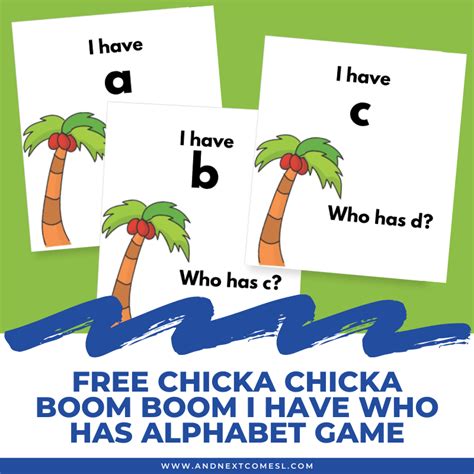 Free Printable Chicka Chicka Boom Boom Letters We Love Printables