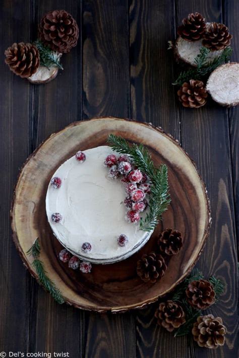 Vegan Caramel Gingerbread Naked Cake Del S Cooking Twist