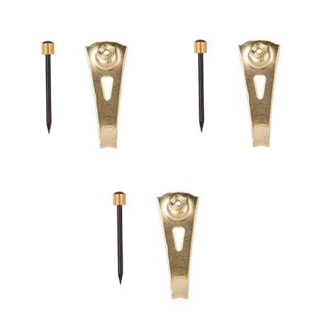 Prosource Ph 122270 Ps Classic Pushpin Picture Hangers Brass Plated3
