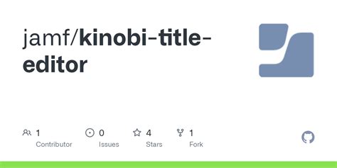 Github Jamfkinobi Title Editor