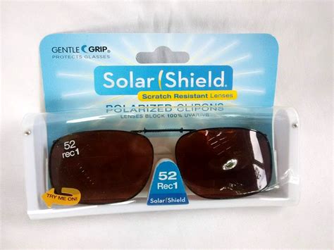Foster Grant Solar Shield Clip On 52 Rec 1 Polarized Sunglasses Ebay