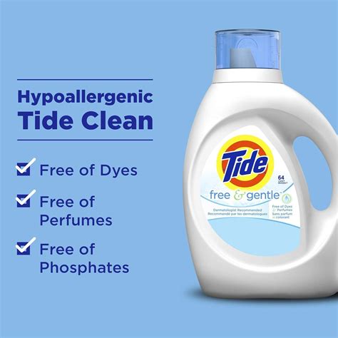 Tide Free And Gentle Liquid Laundry Detergent 96 Loads 138 Fl Oz Eco
