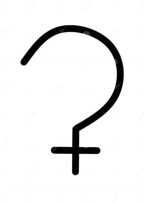 The Symbol Of Ceres Set Against A White Backdrop Stock Illustration