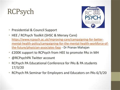 Physician Associates In Mental Health Ppt Download