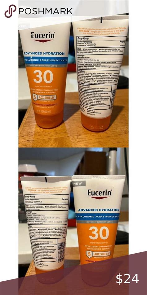 Eucerin Advanced Hydration Hyaluronic Acid And Humectants Spf 30