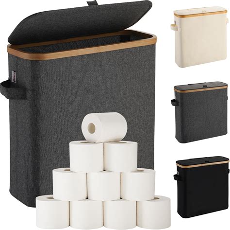 Toilet Paper Storage For Large Rolls