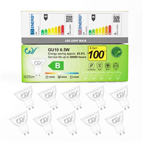 Gy Gu10 Led Bulb 65w 1025lm Neutral White 4000k Energy Saving Led Bulb