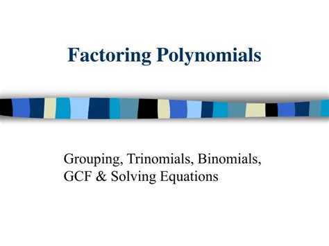 PPT Factoring Polynomials PowerPoint Presentation Free Download ID 256150