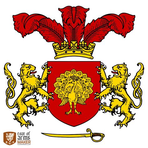 Peacock And Feather Crown Coamaker