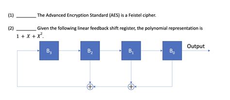 1 the advanced encryption standard aes is a