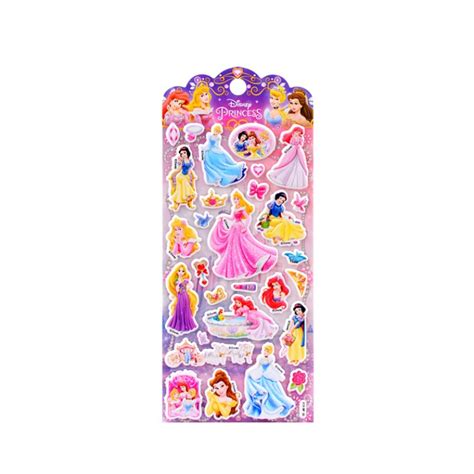Official Pretty Disney Princesses Bubble Foam Stickers Set 1 Cutetrendybn