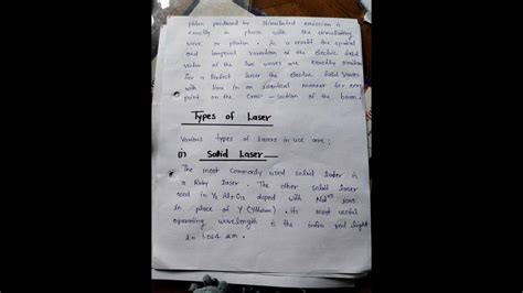 Bsc3rdsem2nd Year Physicsassignment Laser Shorts Youtube