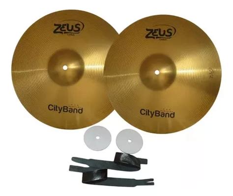 Prato Bateria Zeus 16 Polegadas Fanfarra Brass Zma16 O Par Cor Latão Frete Grátis