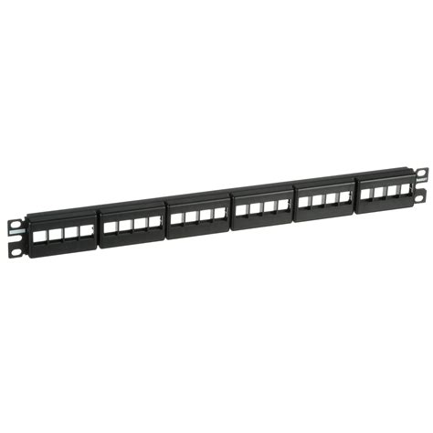 Panduit Nkfp24y 24 Port 1ru Netkey Unshielded Modular Patch Panel Black