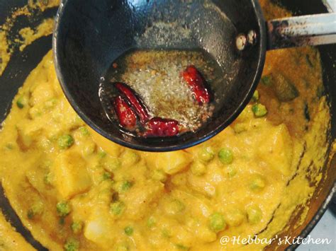 Batani Gasi Recipe Potato Pea Curry Potato Peas Coconut Curry