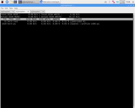 one core is running lxpanel process at 100 cpu usage after kernel