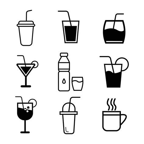 Drink Icon Vector Art Stock 21751926 Vector Art At Vecteezy
