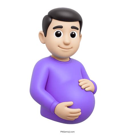 Pregnant Man Emoji Multicolor 3d Png Clipart Collection