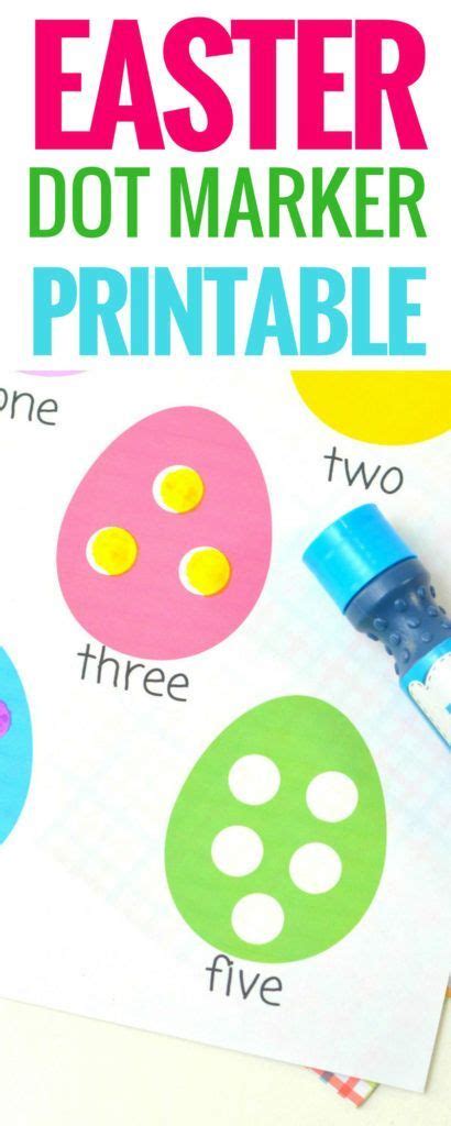 Free Easter Egg Dot Marker Printable Counting Activity For Preschoolers