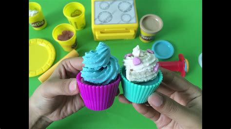 Play Doh Cupcakes Ice Cream Unboxing Surprise Sweat Bakin Creation
