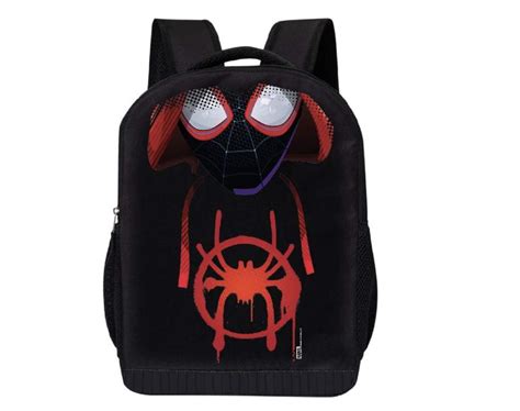 Marvel Comics Classic Spiderman Backpack Black Spiderman 18 Inch Air