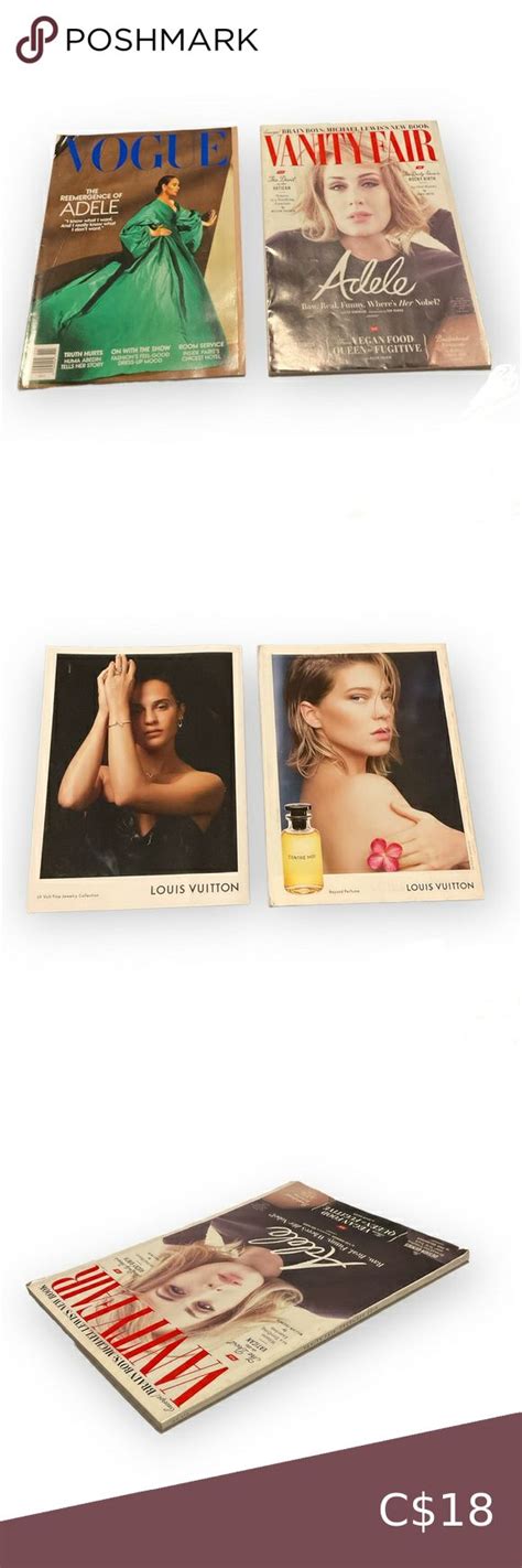 Adele Vogue Vanity Fair Magazine Bundle 2 Vanity Fair Magazine