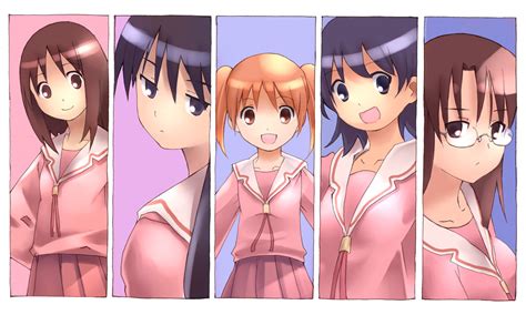 Kasuga Ayumu Sakaki Mihama Chiyo Takino Tomo And Mizuhara Koyomi Azumanga Daioh Drawn By