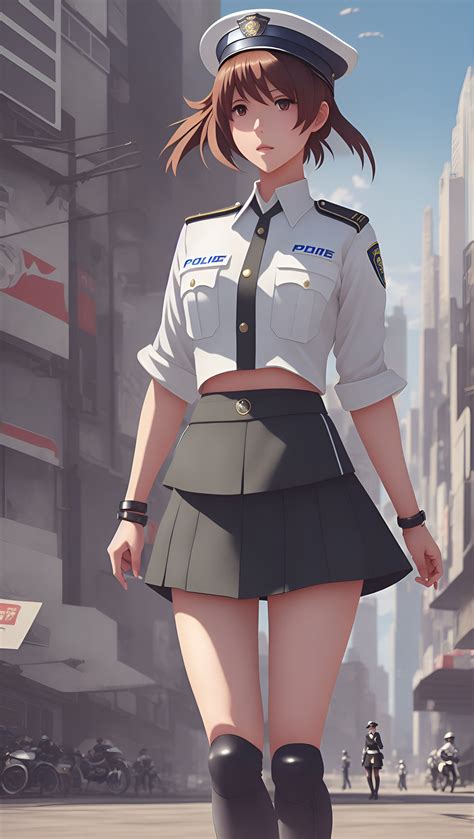 Anime Police Concept Polis Memuru Karakter Sanatı