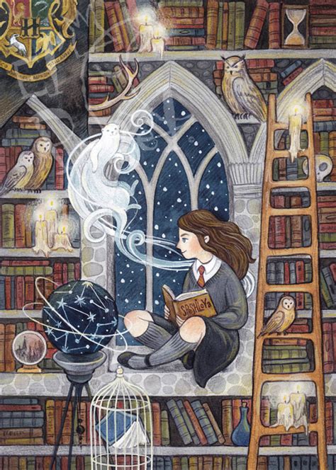 Ansichtkaart Hermelien In De Bibliotheek El Papel