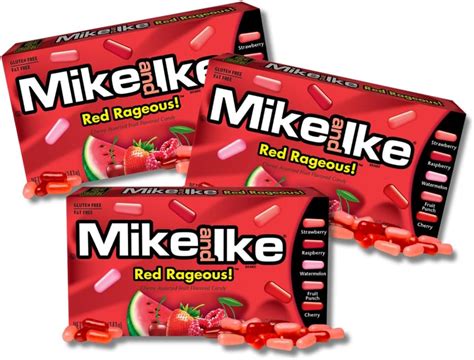 Mike And Ike Red Rageous Chewy Candy 5 Ounce Theater Box Pack Of 12 Grocery