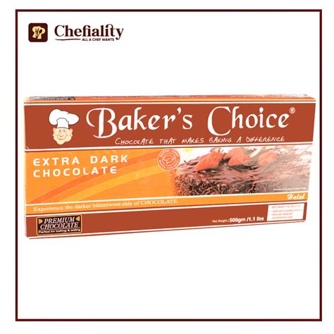 Buy Bakers Choice Extra Dark Chocolate 500g Chefialitypk