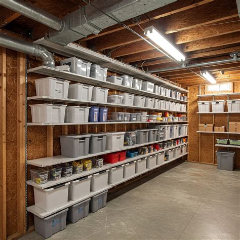 15 Unfinished Basement Storage Ideas For Home