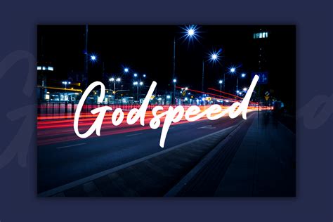 Godspeed Holiday Font