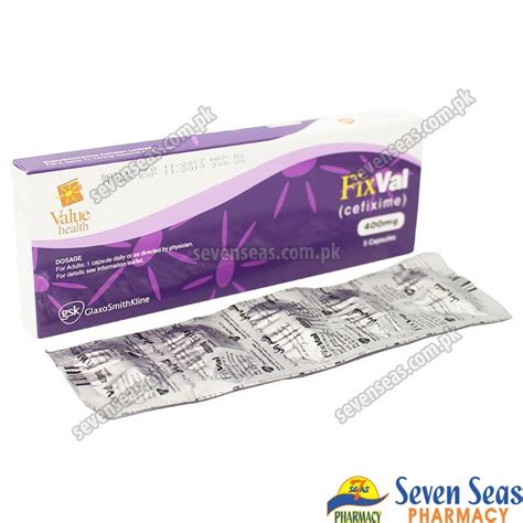 Fixval Cap 400mg 1x5 Seven Seas Pharmacy Pakistan Online Pharmacy