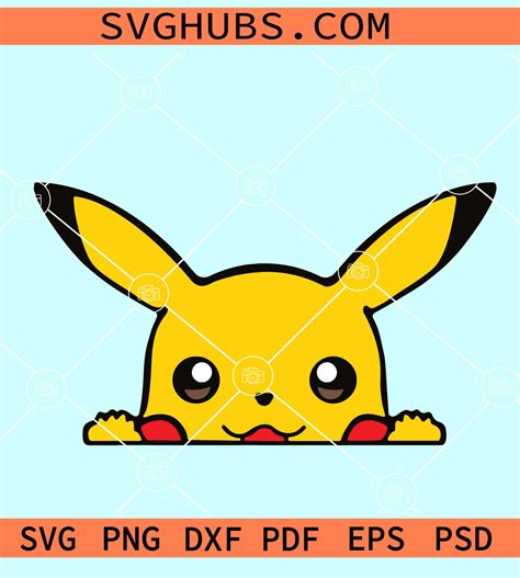 Pokemon Svg File Pokeman Layered Svg Pikachu Svg Pikachu Vector Porn