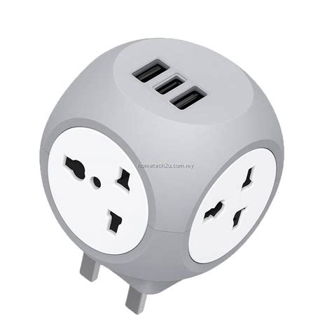 4way Adapter Universal Socket Power Socket Extension Adapter Type C Plug Socket Usb Port Plack